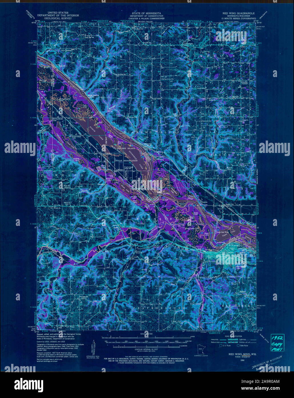 Map of red wing minnesota hi-res stock photography and images - Alamy