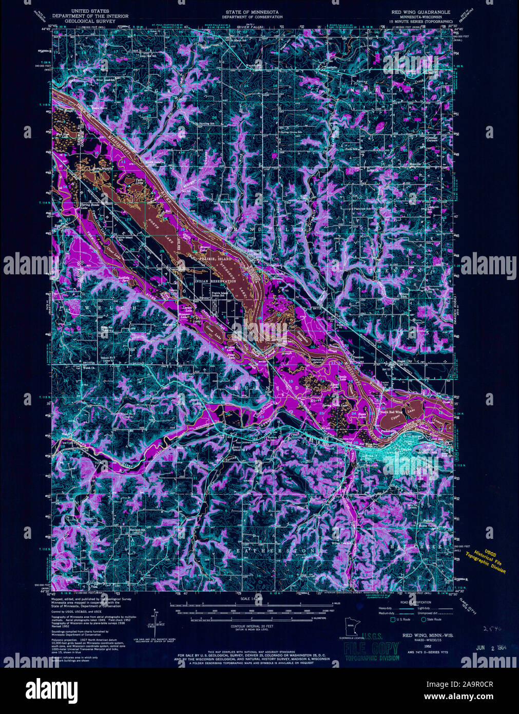 Map of red wing minnesota hi-res stock photography and images - Alamy