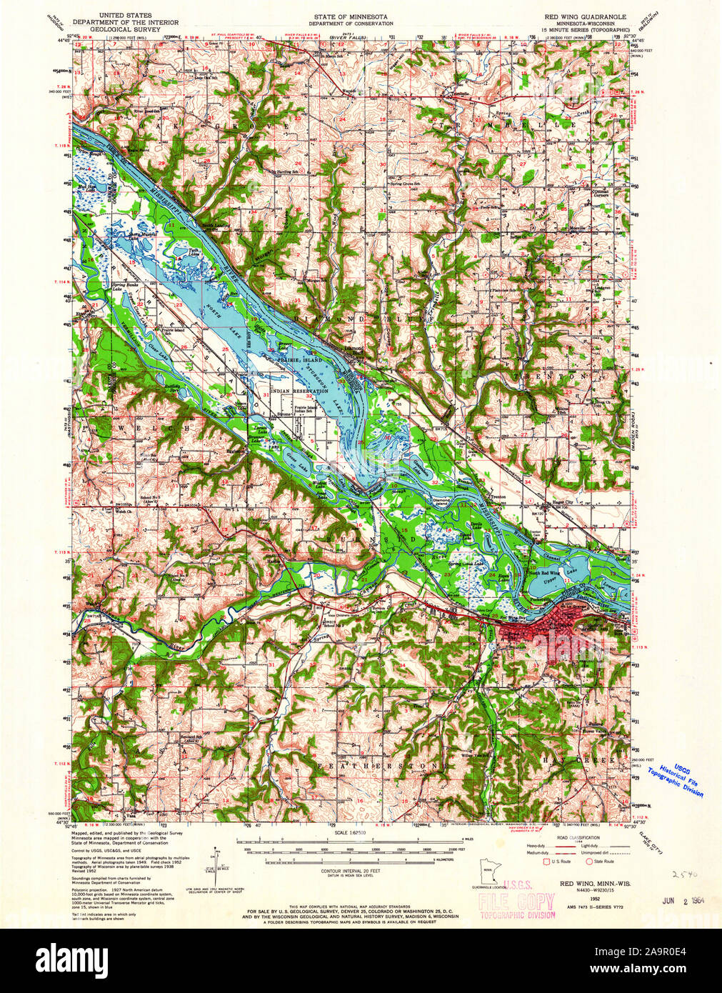 Map of red wing minnesota hi-res stock photography and images - Alamy
