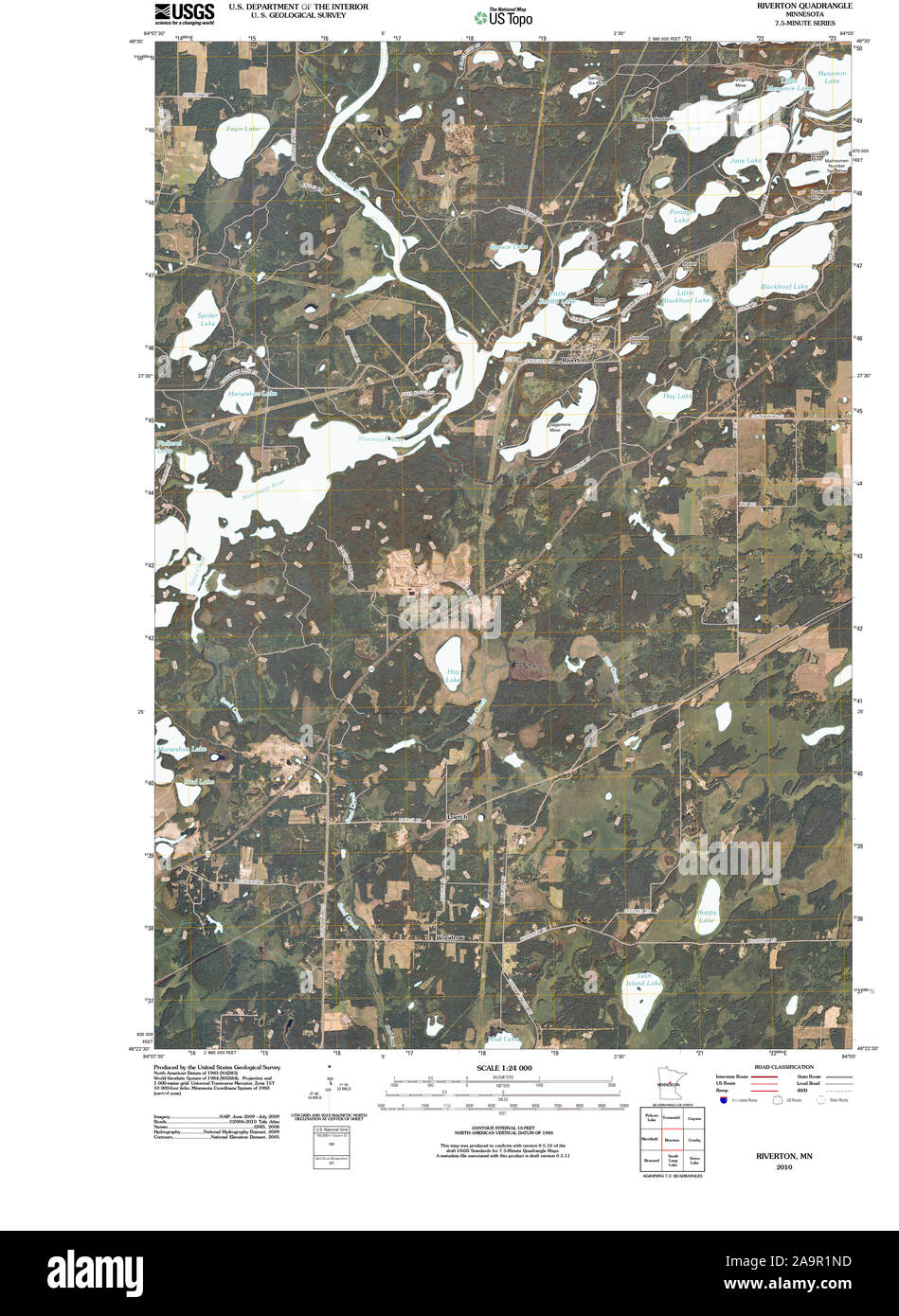 Map of riverton hi-res stock photography and images - Alamy
