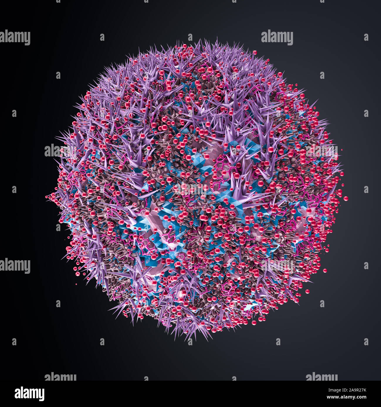Abstract balloon particle. 3d rendering 3d illustration Stock Photo - Alamy