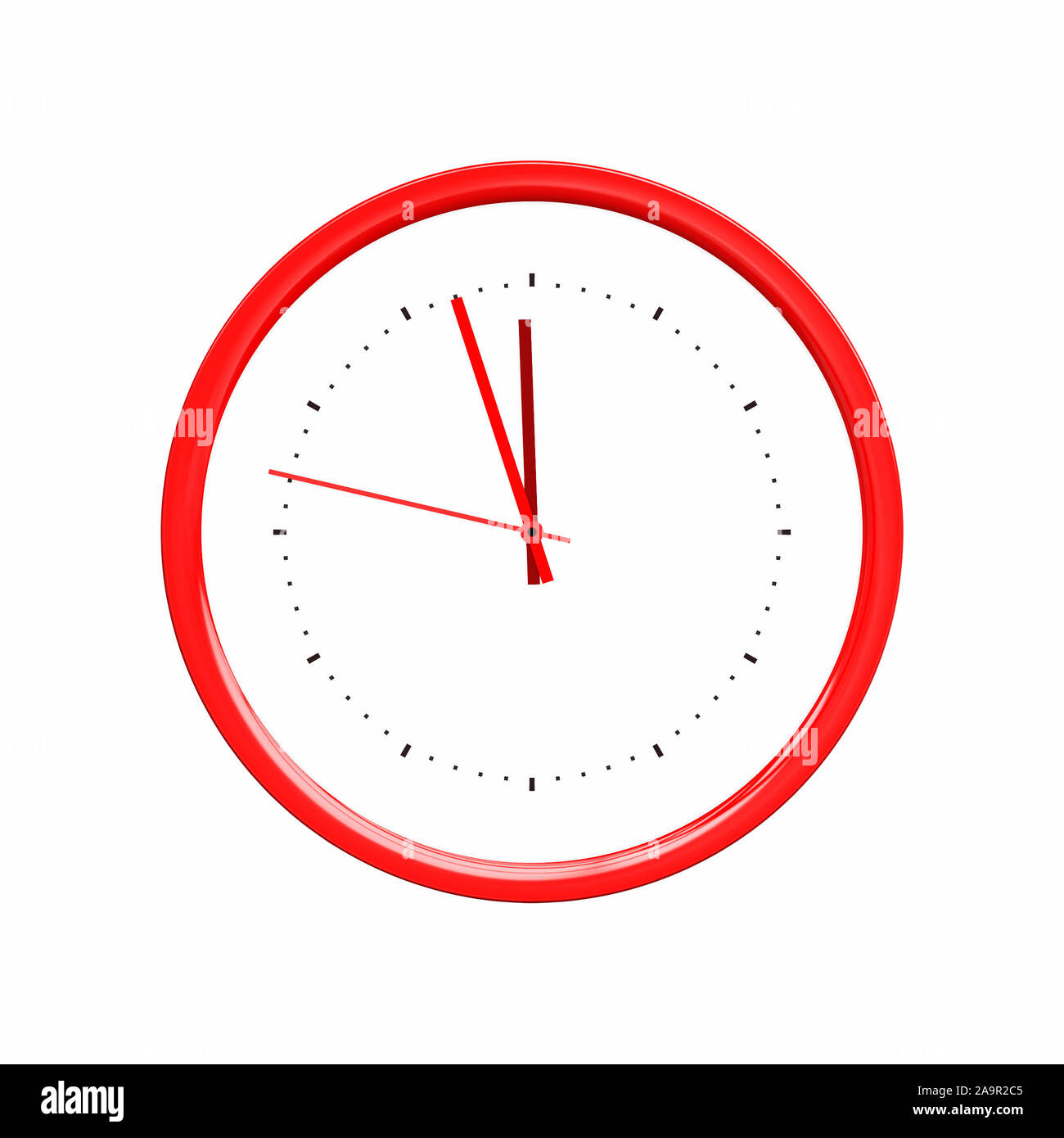 An image of a nice red clock Stock Photo - Alamy