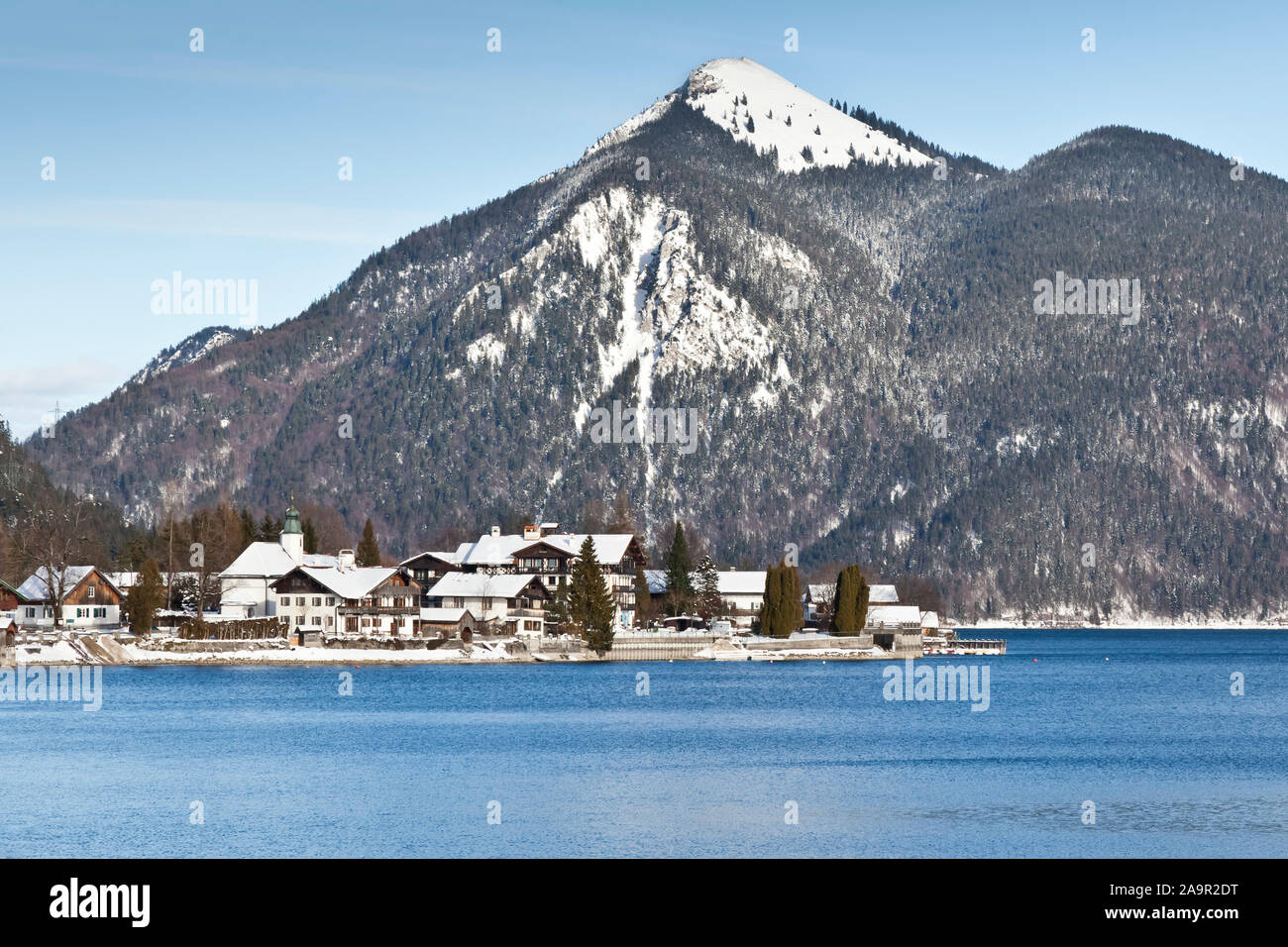 Lake walchensee and town walchensee hi-res stock photography and images ...