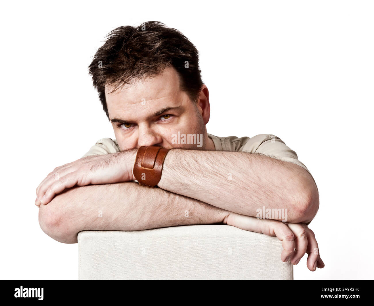 A handsome young man with a goatee beard, Modelrelease Stock Photo - Alamy