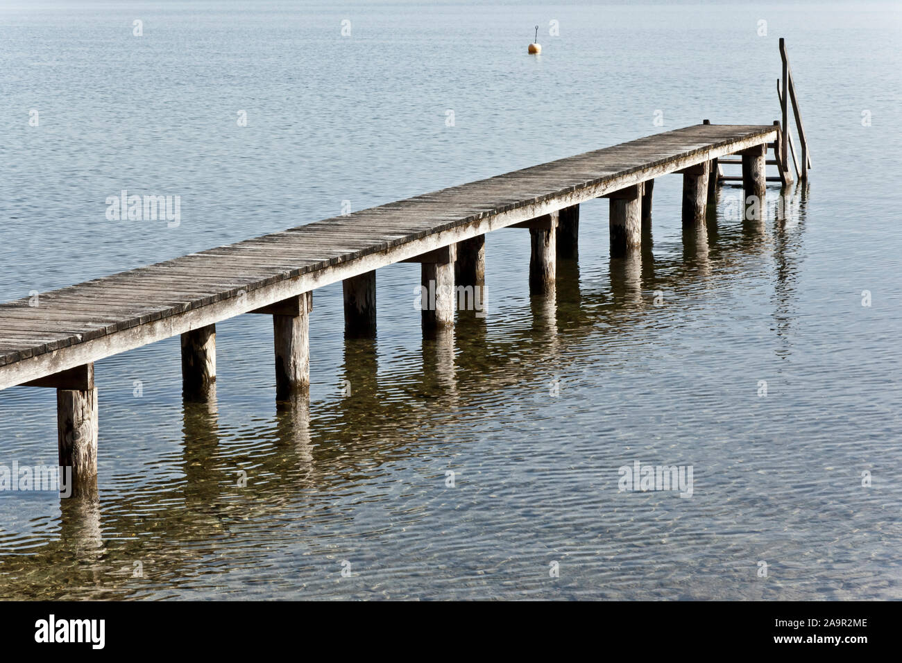 An old jetty at Starnberg Lake in Germany Stock Photo - Alamy