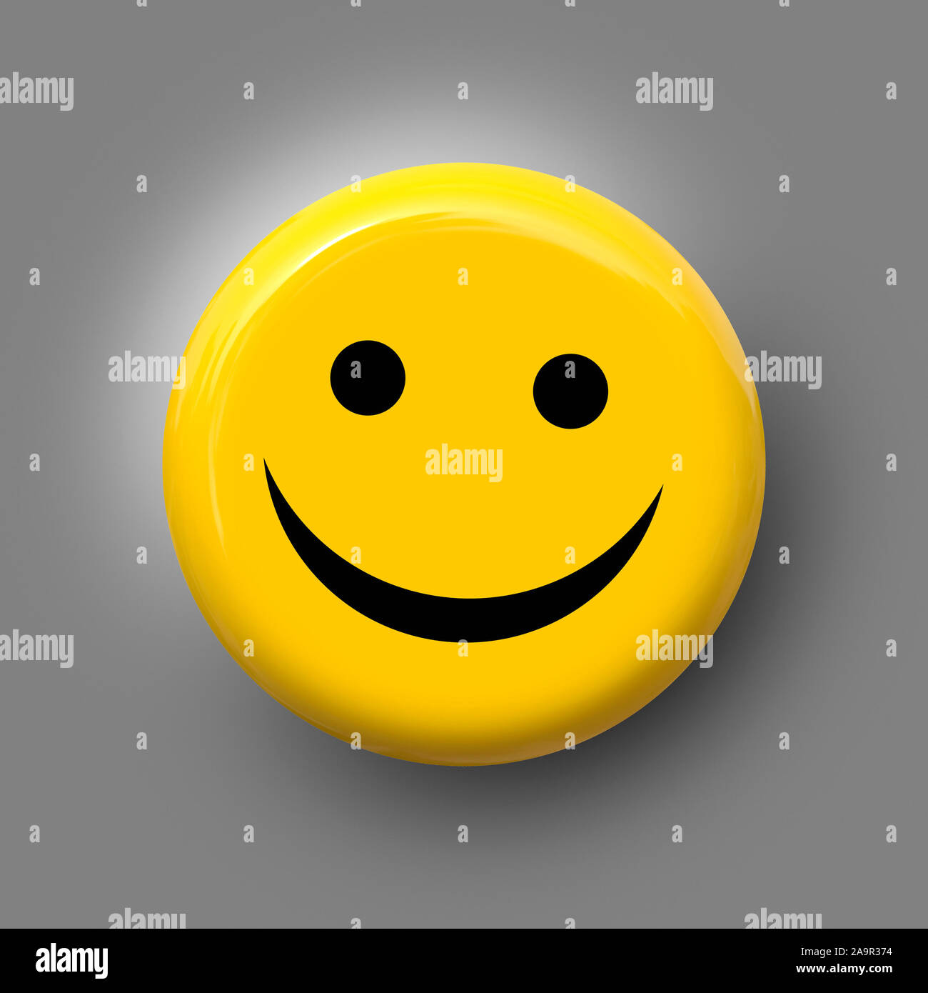 Smiley face badge hi-res stock photography and images - Alamy