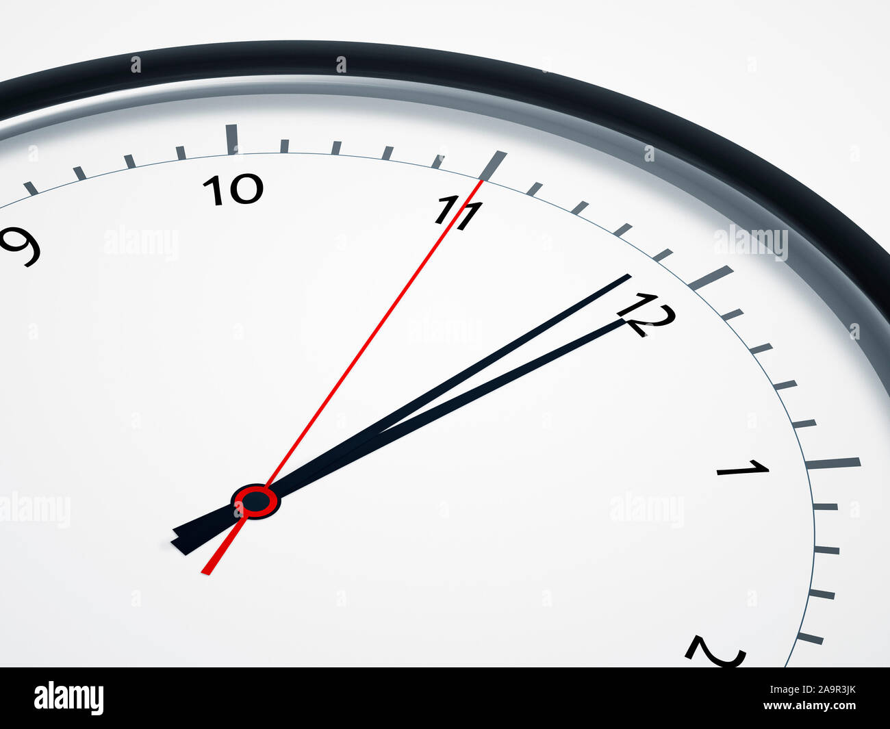 An image of a nice clock five seconds to twelve Stock Photo - Alamy