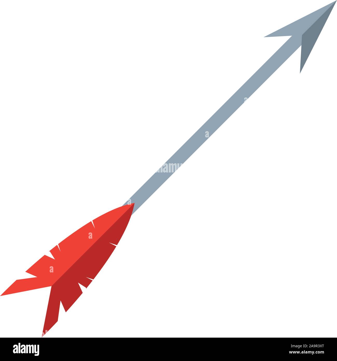 arrow antique medieval flat design vector illustration Stock Vector ...