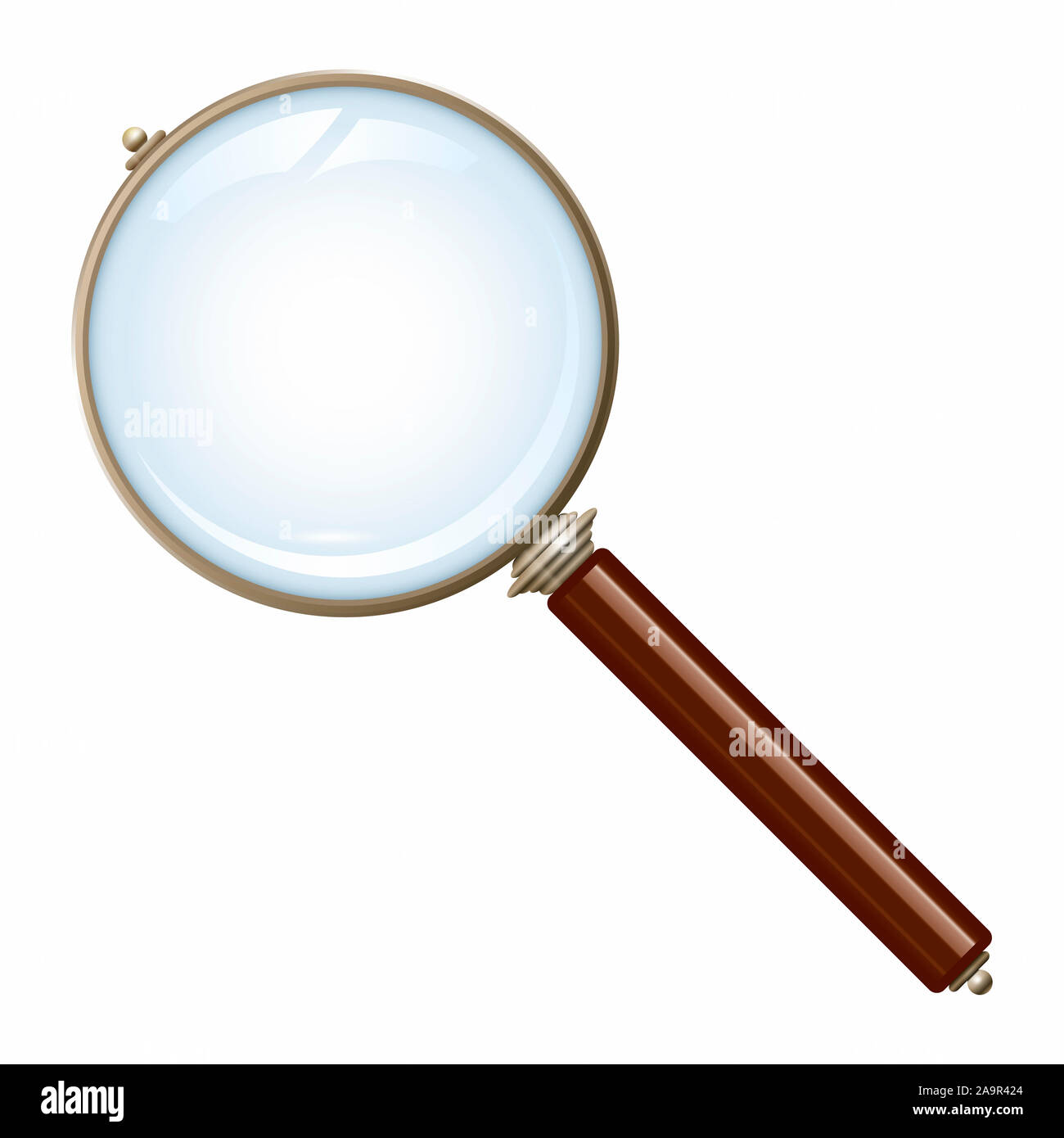 Old magnifying glass hi-res stock photography and images - Alamy