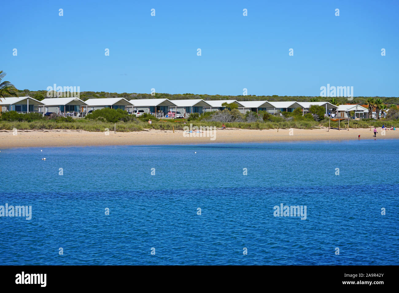 MONKEY MIA, AUSTRALIA -8 JUL 2019- View of the RAC Monkey Mia Dolphin ...