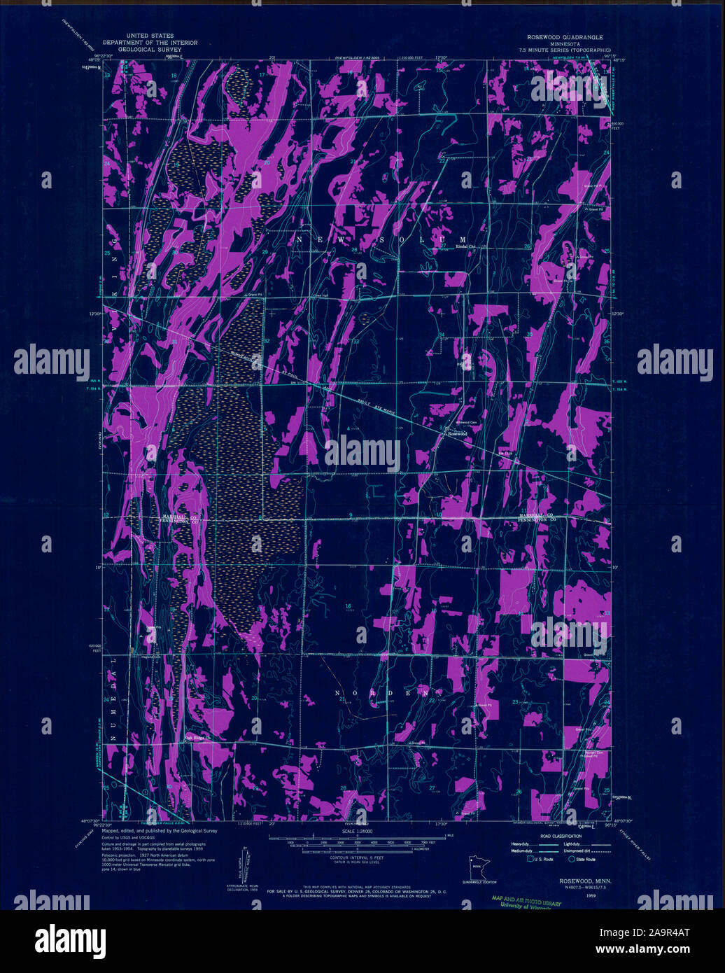 Map of rosewood hi-res stock photography and images - Alamy