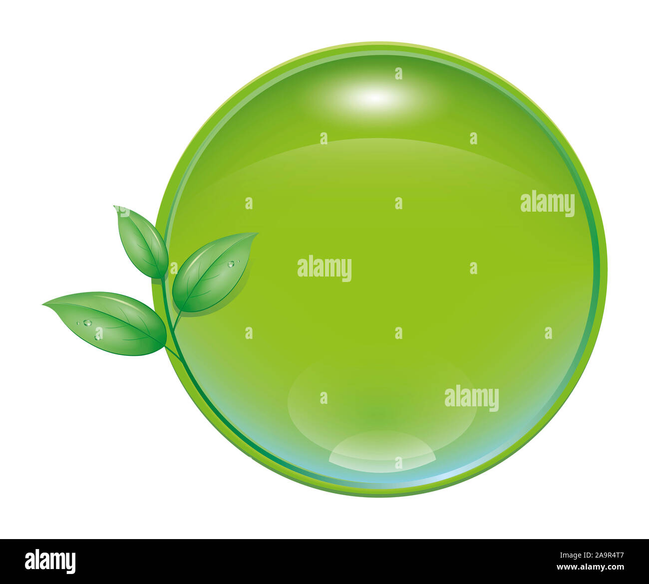 An image of a green nature concept icon Stock Photo - Alamy
