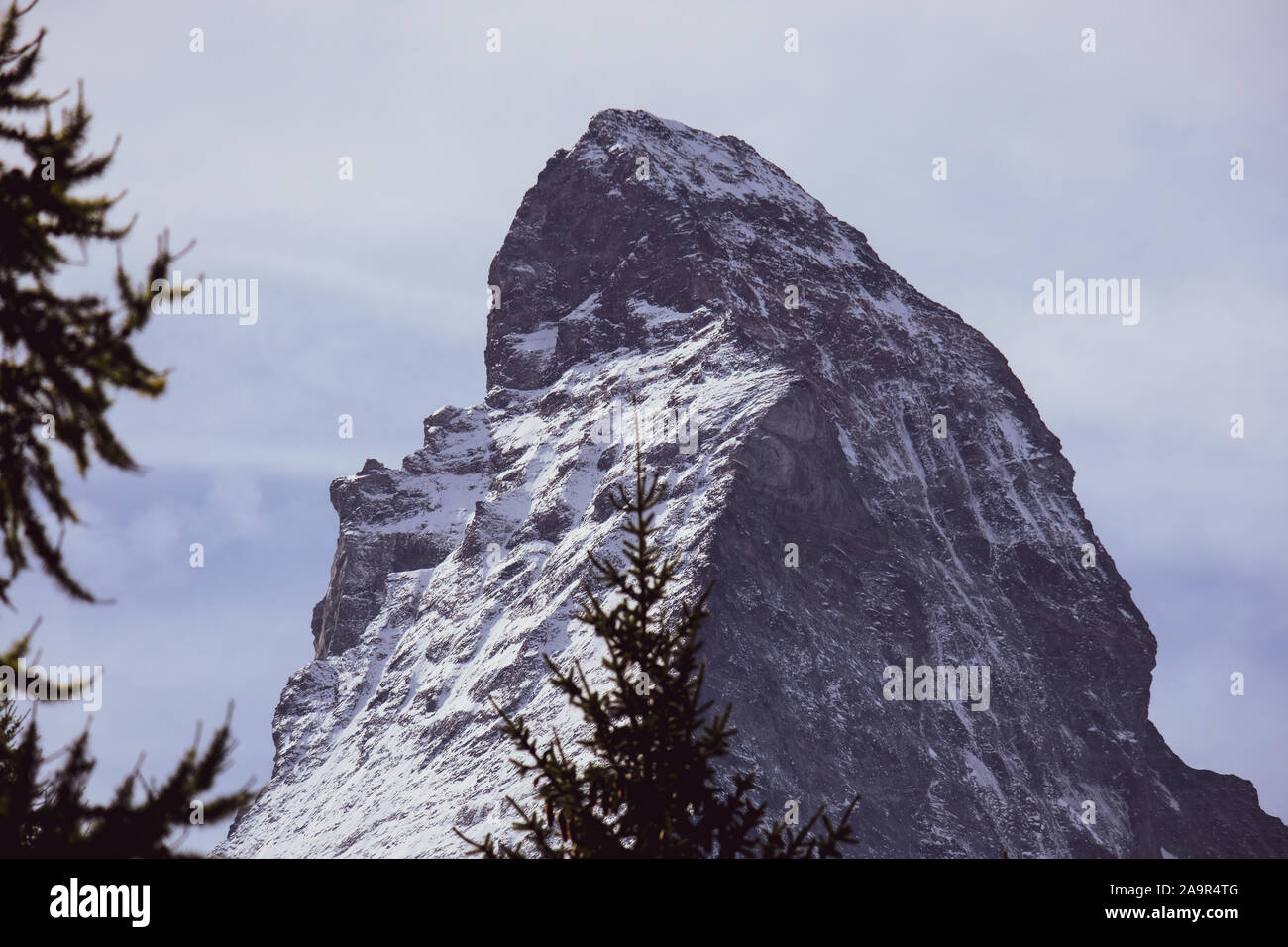 The Matterhorn with its fall colors. The Matterhorn is the Mountain of ...