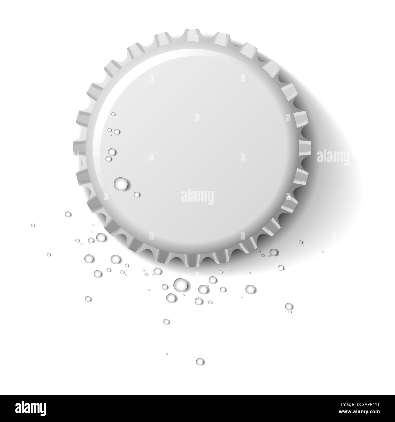 Bottle glass water cover Black and White Stock Photos & Images - Alamy