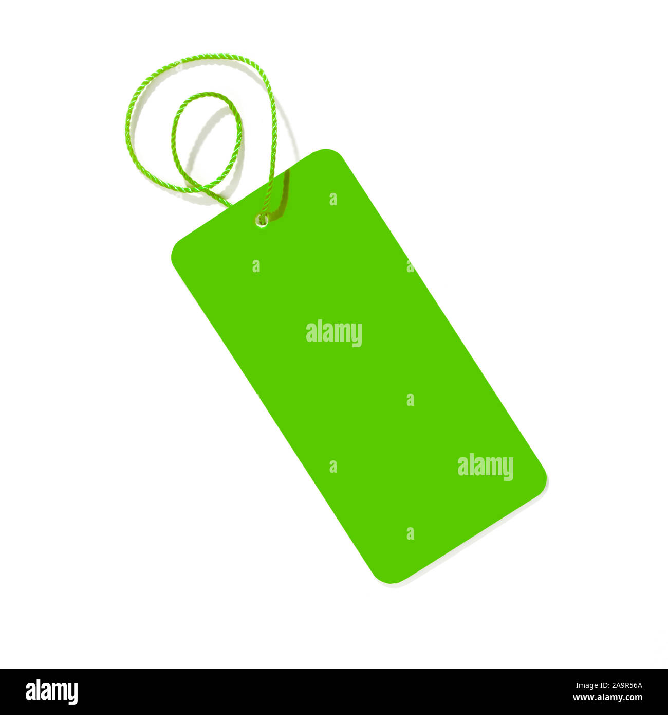 An image of a green label isolated on white Stock Photo - Alamy
