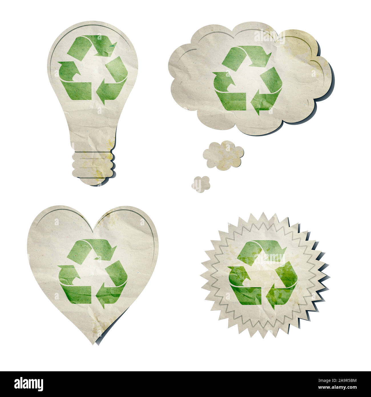 An image of some stylish recycling stickers Stock Photo - Alamy