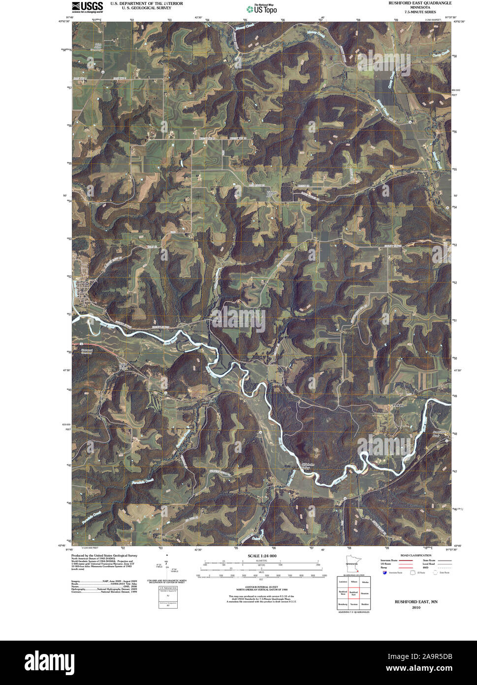 Map of rushford hi-res stock photography and images - Alamy