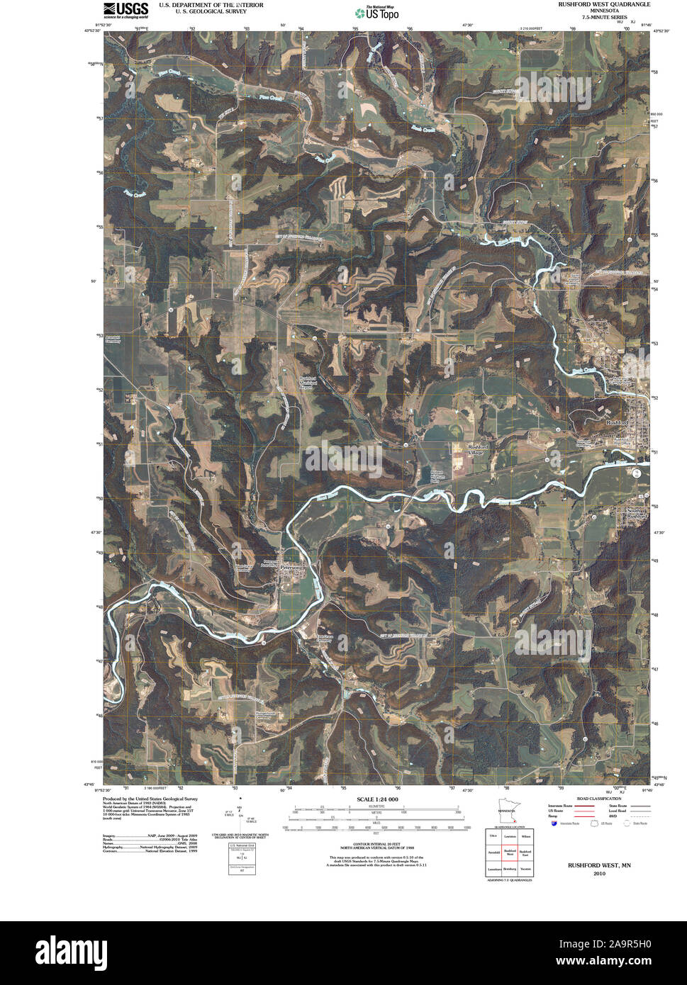 Map of rushford hi-res stock photography and images - Alamy