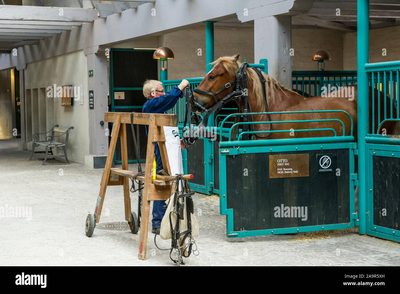 Stable at the Carlsberg Brewery, Copenhagen, Denmark Stock Photo - Alamy