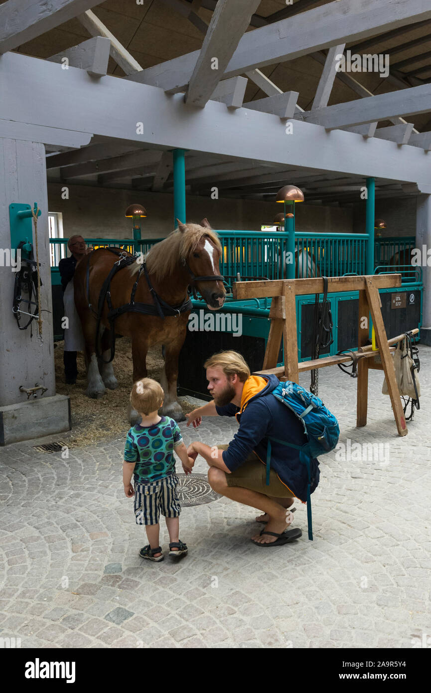 Stable at the Carlsberg Brewery, Copenhagen, Denmark Stock Photo - Alamy