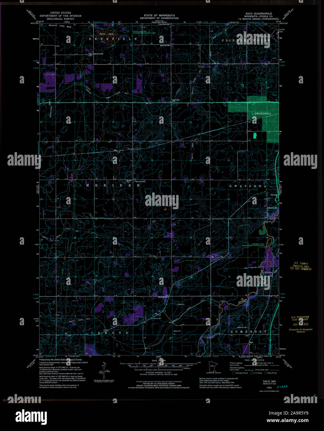 Map of saco hi-res stock photography and images - Alamy