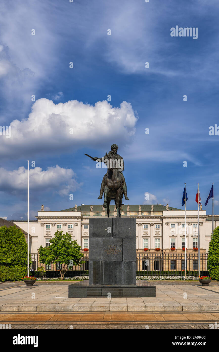 Presidential Palace in Warsaw, official seat of the President of the ...