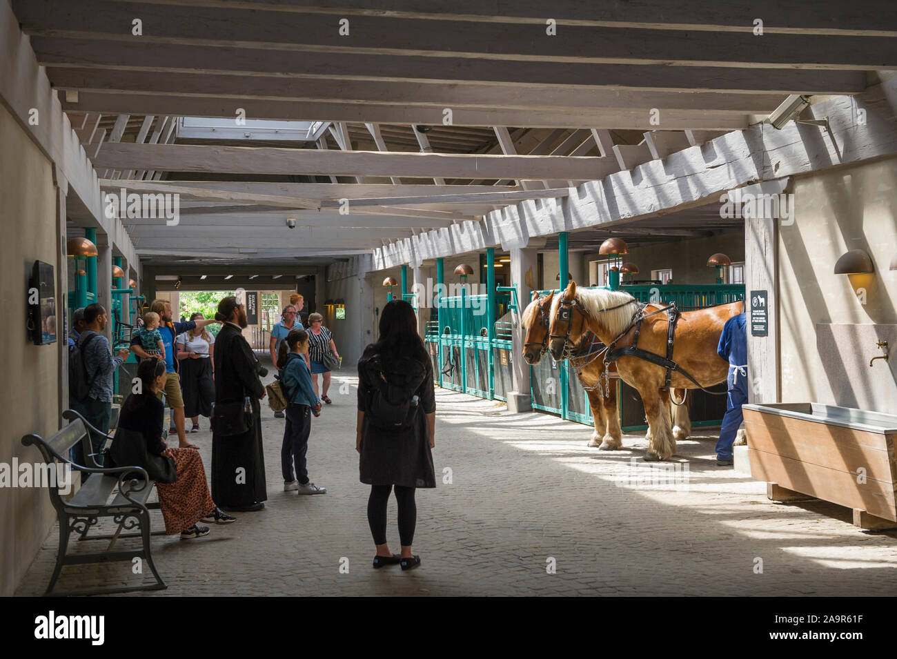 Stable at the Carlsberg Brewery, Copenhagen, Denmark Stock Photo - Alamy