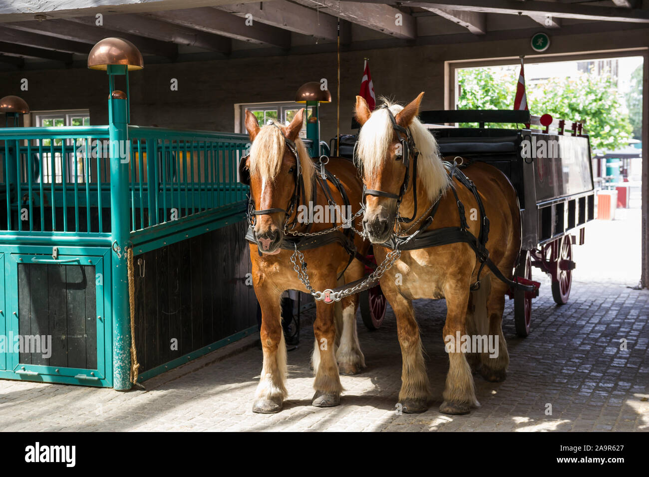 Stable at the Carlsberg Brewery, Copenhagen, Denmark Stock Photo - Alamy