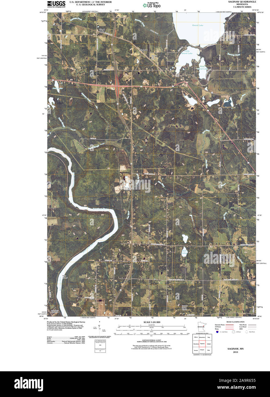 Map of saginaw Cut Out Stock Images & Pictures - Alamy