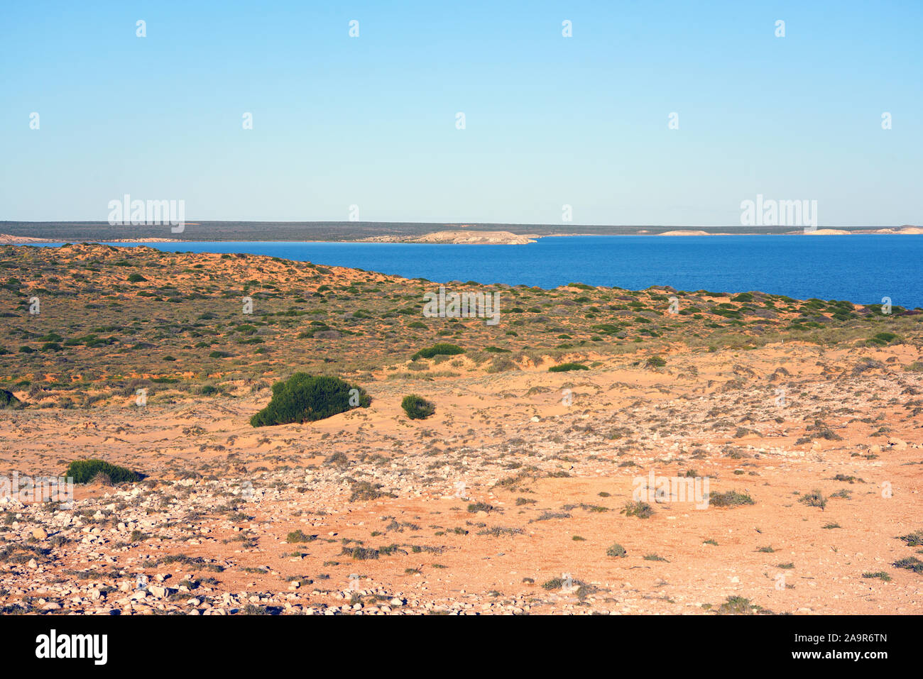 View of the Eagle Bluff lookout in Shark Bay, Coral Coast, Western ...