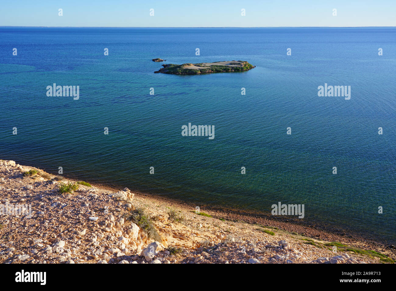 View of the Eagle Bluff lookout in Shark Bay, Coral Coast, Western ...