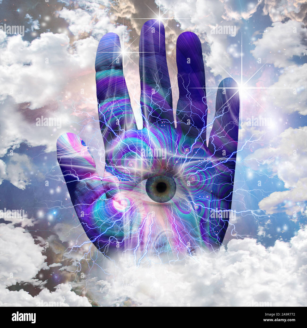 Palm chakra hi-res stock photography and images - Alamy