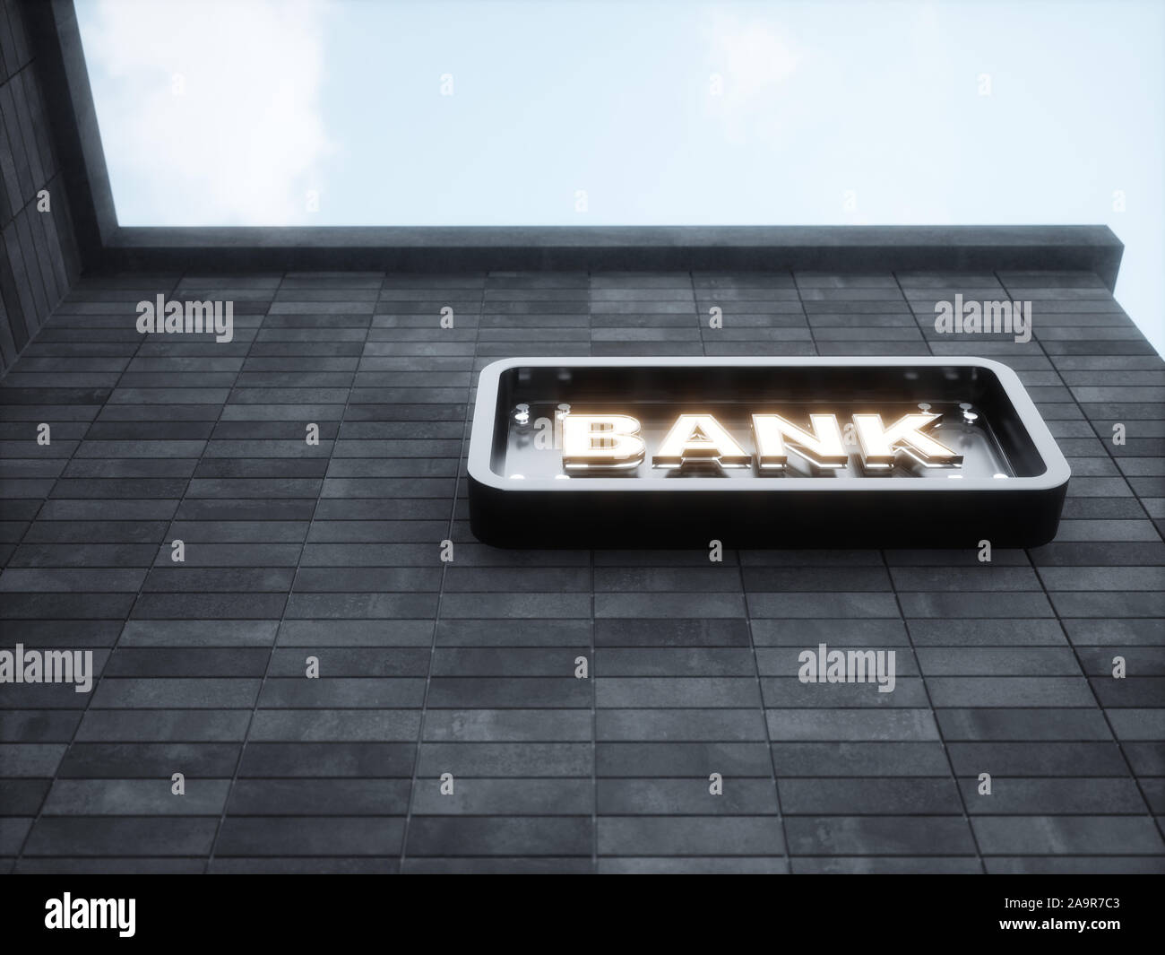 Gold word money blue background hi-res stock photography and images - Alamy