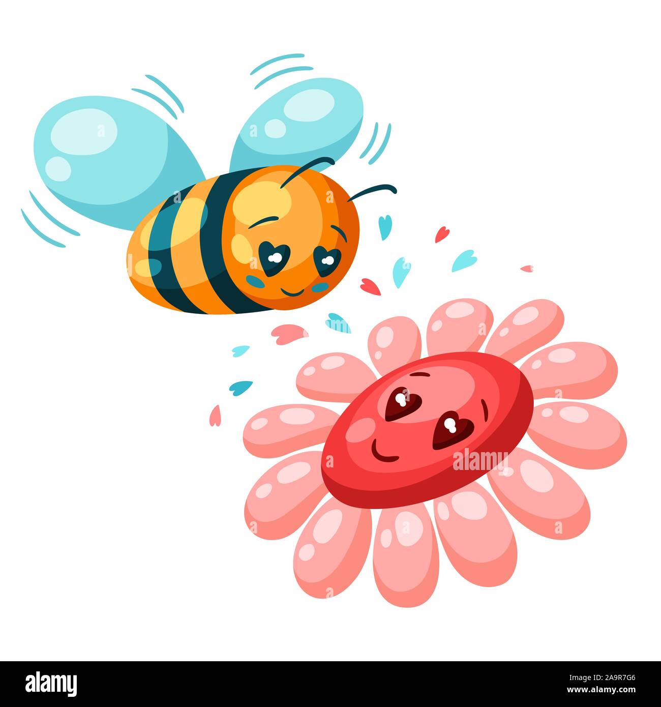 Smile love card kawaii Cut Out Stock Images & Pictures - Alamy