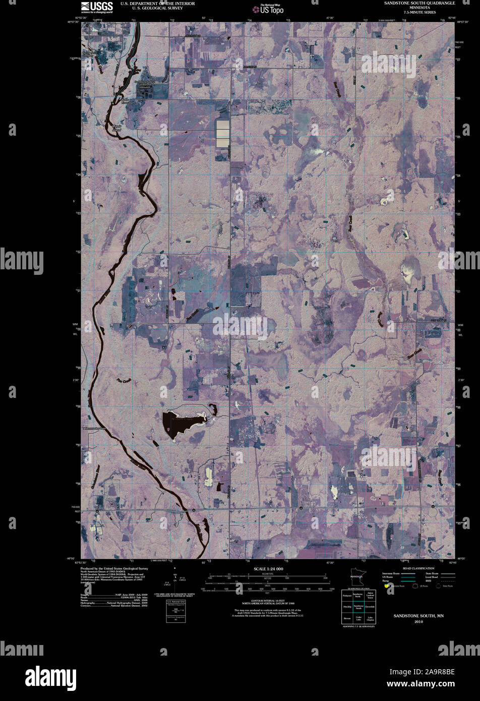 Sandstone minnesota map hi-res stock photography and images - Alamy