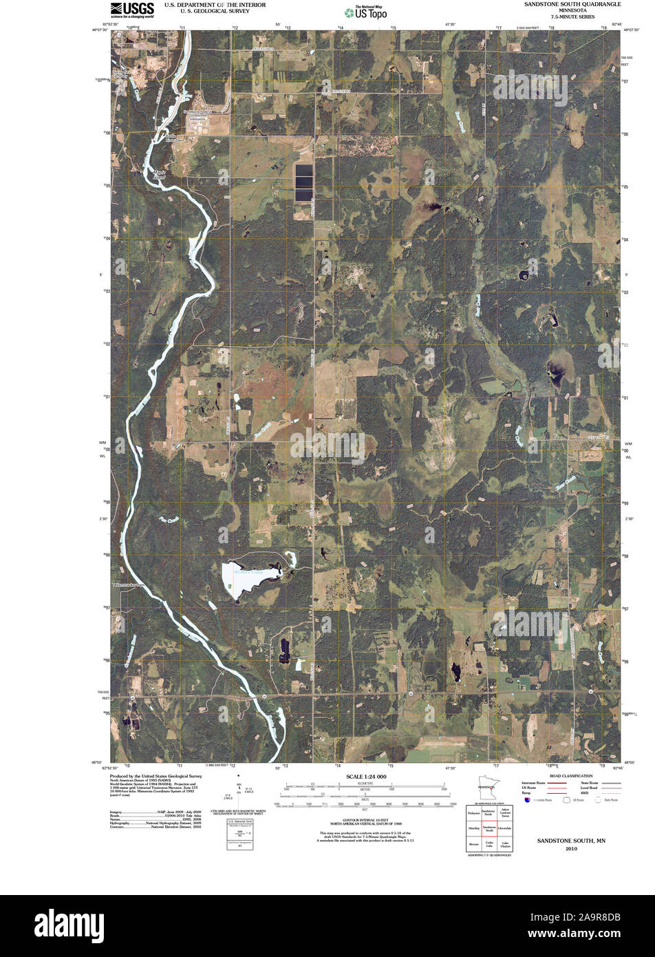 Sandstone minnesota map hi-res stock photography and images - Alamy