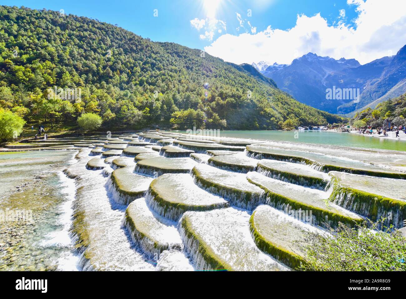 Cascade Waterfall at Blue Moon Valley, Lijiang Stock Photo - Alamy