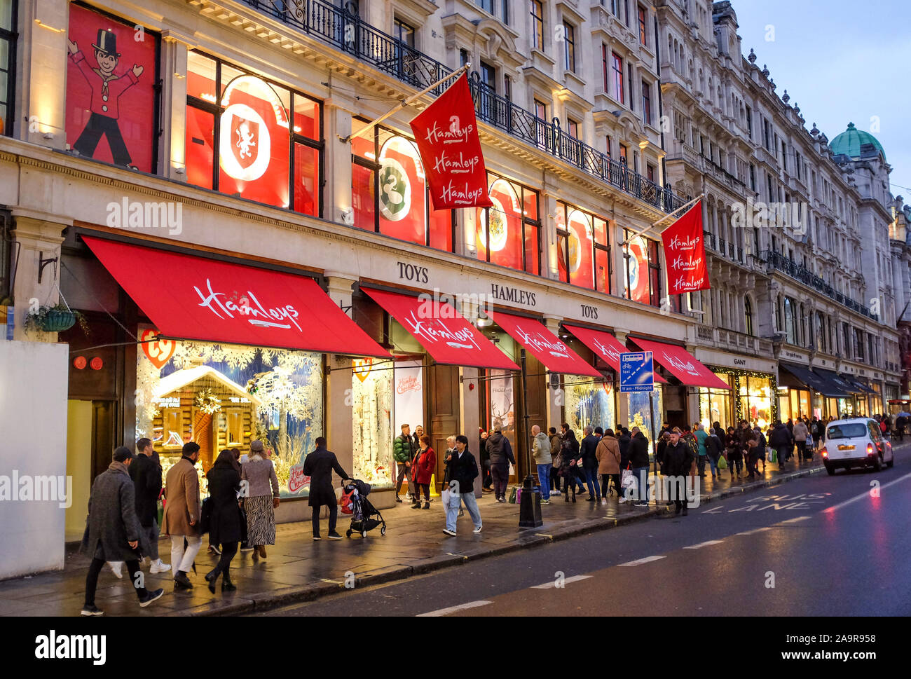 The famous Hamleys Toy Store in Regent Street London with their ...