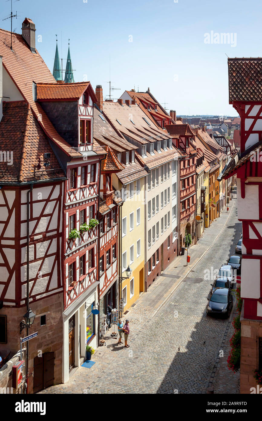 Die wunderschoene Stadt Nuernberg in Bayern, Deutschland Stock Photo ...