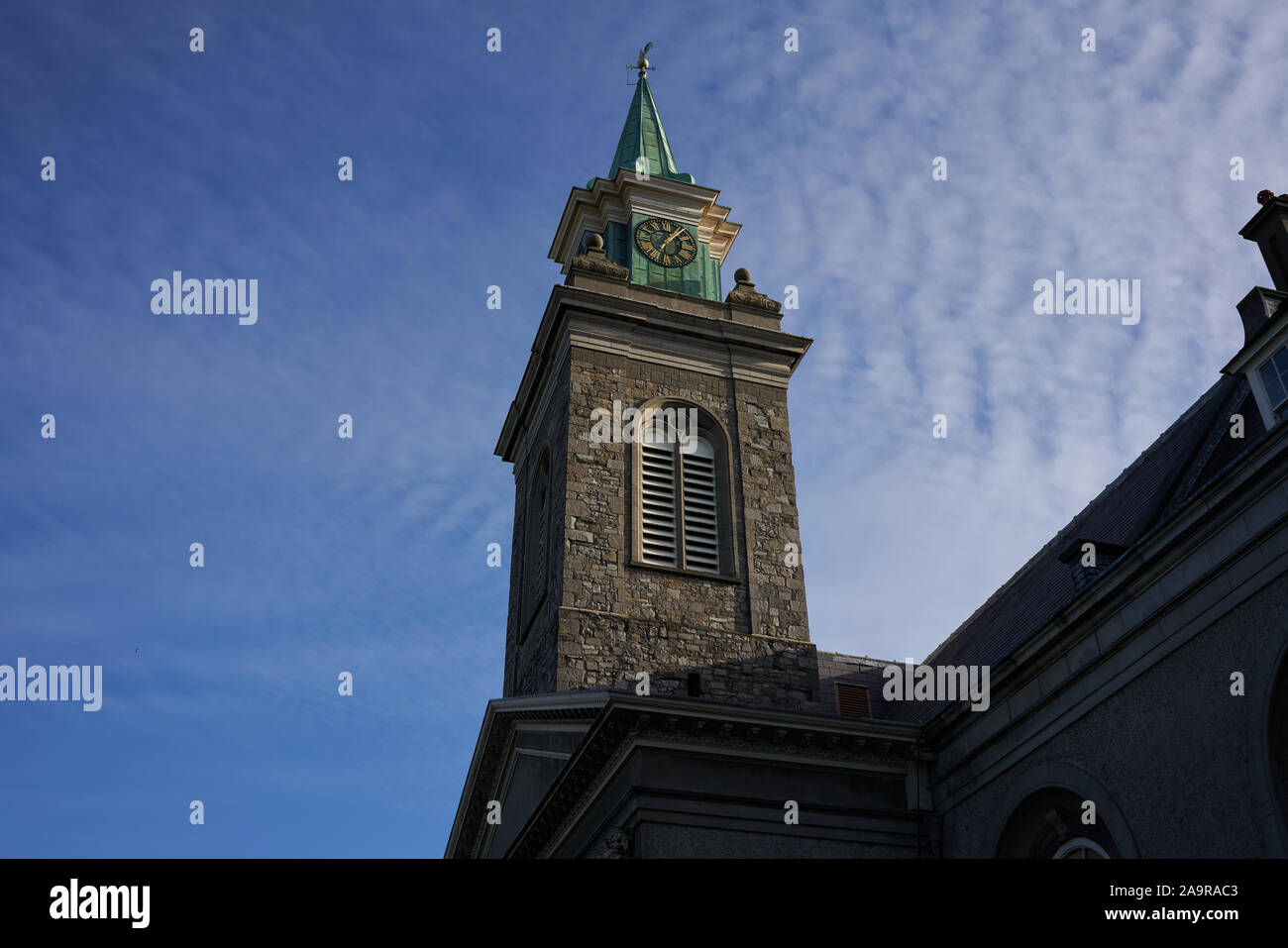 The clock tower at Royal Hospital Kilmainham, Dublin city, Ireland ...