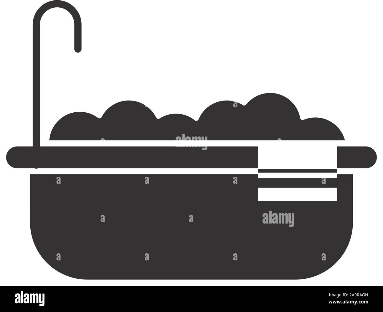 tub spa silhouette style icon vector illustration design Stock Vector ...