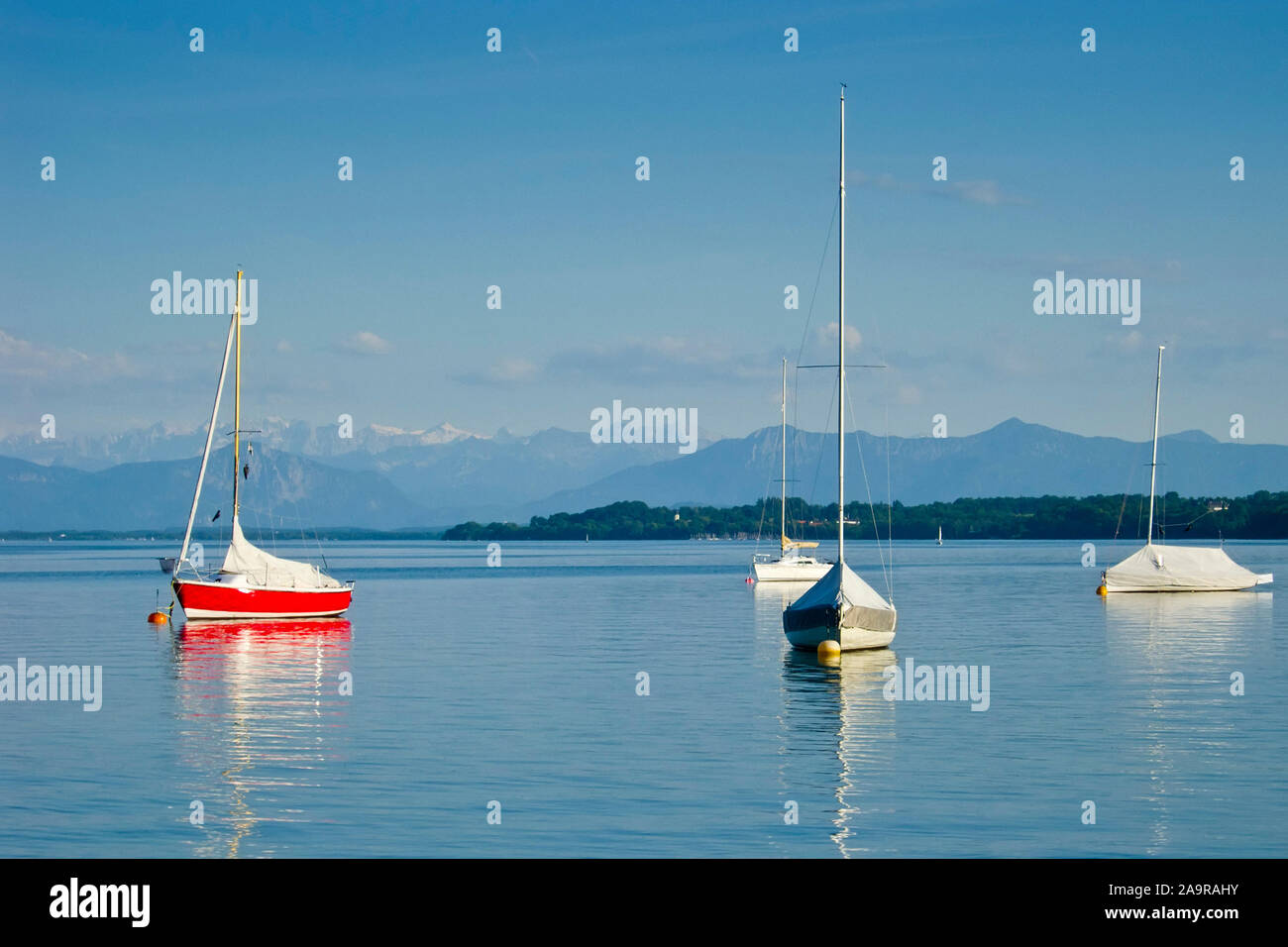 An image of some Boats Starnberg Lake Stock Photo - Alamy