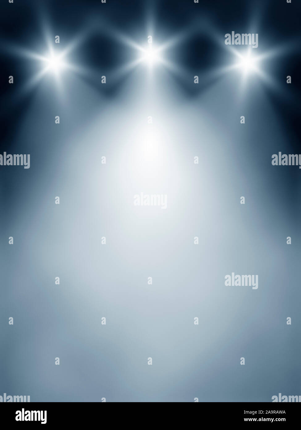 An image of a three lights stage Stock Photo - Alamy