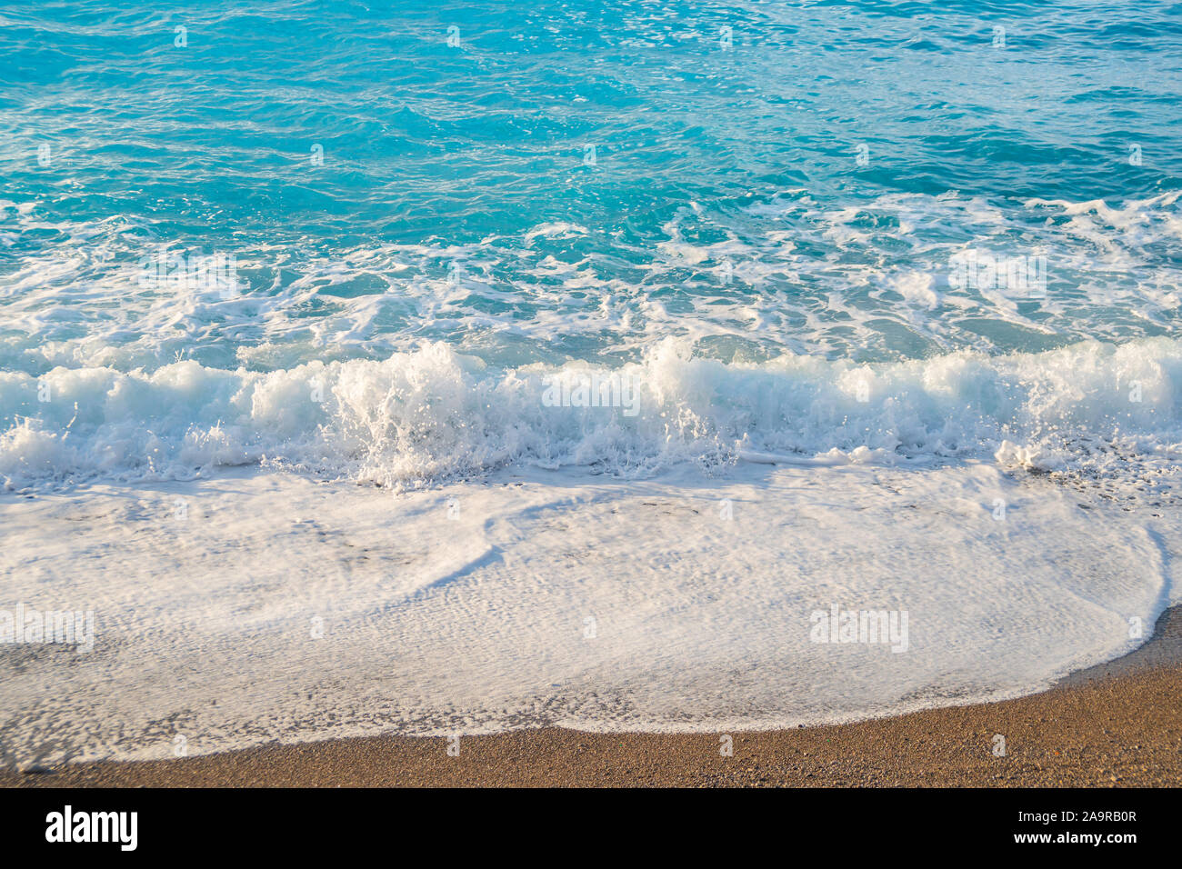 Beautiful Sea Splashing Wave on the Beach. Seascape. Nature Stock Photo ...