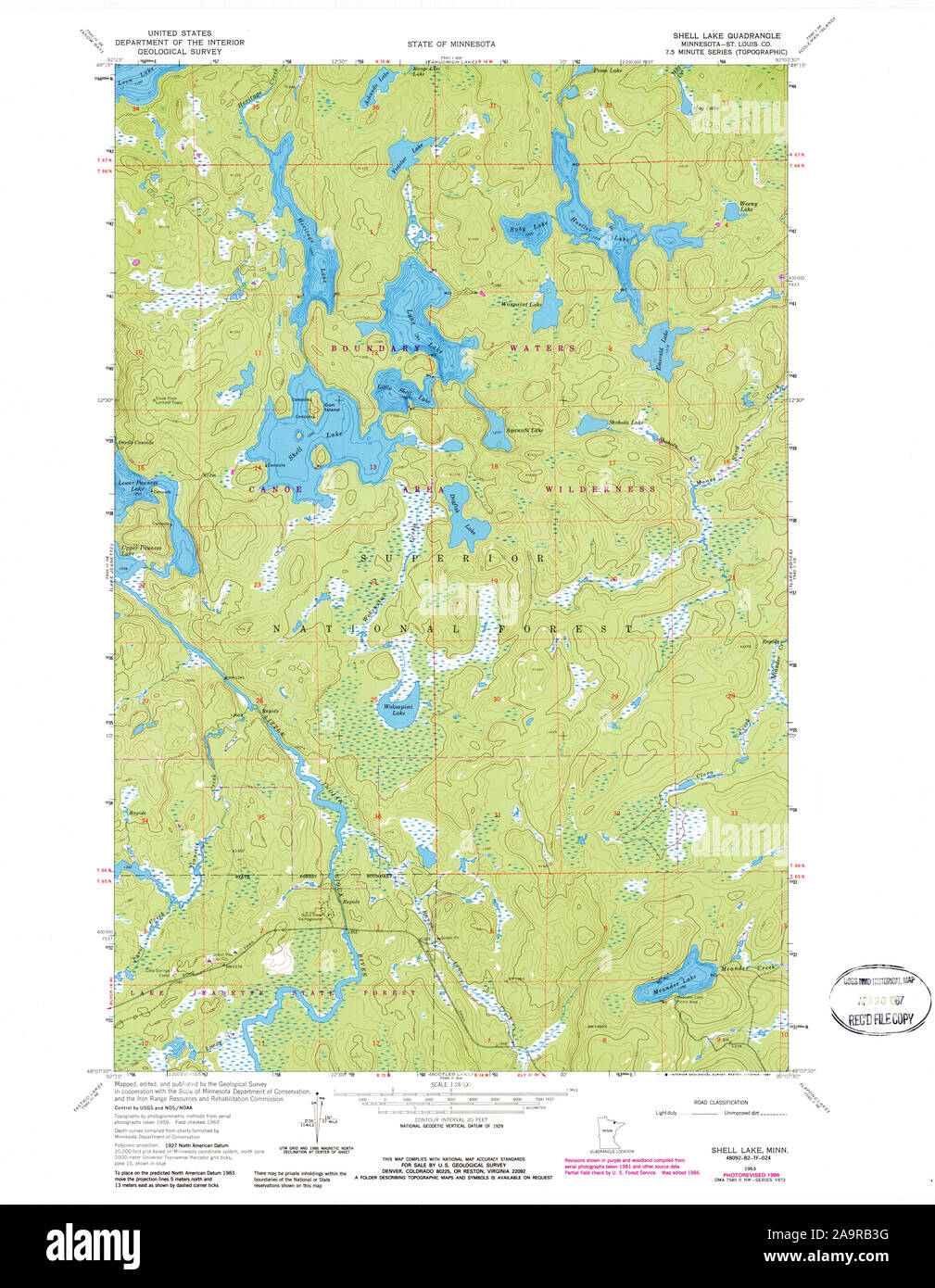 Map of shell lake hi-res stock photography and images - Alamy