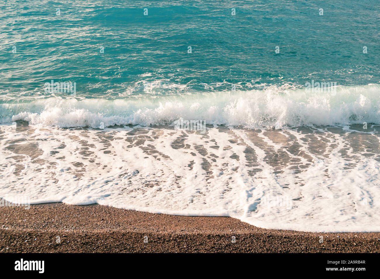 Beautiful Sea Splashing Wave on the Beach. Seascape. Nature Stock Photo ...