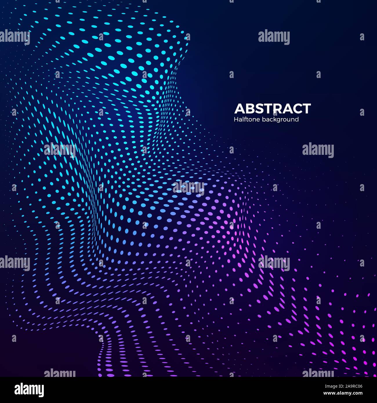 Halftone design element motion effect for music design or sport. Abstract colorful halftone ...