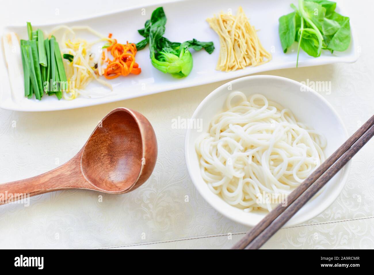 Yunnan Crossing the Bridge Noodles or Guo Qiao Mi Xian Stock Photo - Alamy