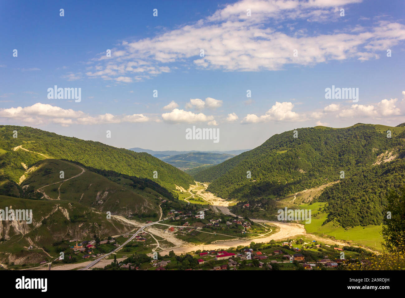 Russian region, Chechen Republic, Caucasus Mountains Stock Photo - Alamy