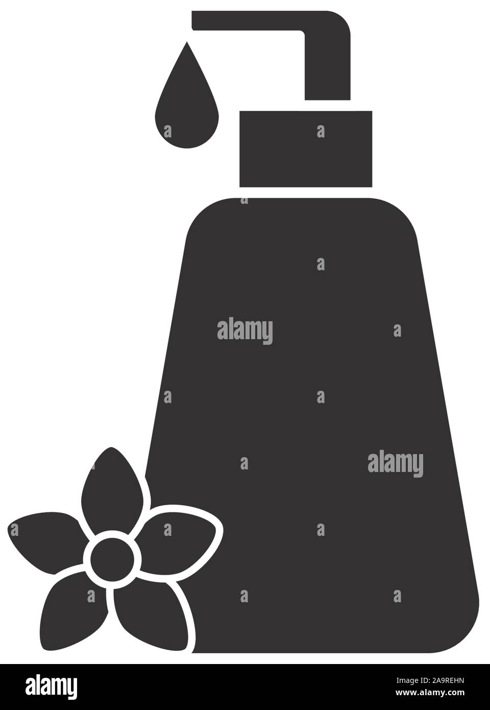 spa bottle product silhouette style icon vector illustration design ...